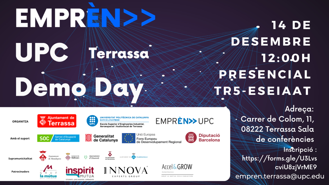 DEMO DAY – EMPRÈN UPC TERRASSA 2022 – Terrassa Innovació